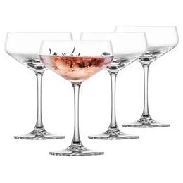 Schott Zwiesel Champagnerglas ZWIESEL GLAS "ECHO Cocktailschalen ECHO 277 ml 4er Set transparent", bunt (transparent), 4 tlg., Glas, Trinkgef&auml;&szlig;e