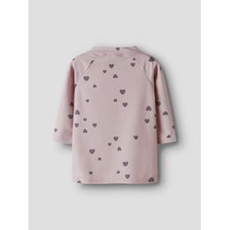 name it Badeshirt 'NMFZIPPA' M&auml;dchen Gr&ouml;&szlig;e 98 flieder / dunkellila