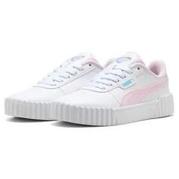 Sneaker Puma "CARINA 30 JELLY HEAVEN JR", Jungen, Gr. 39, Puma wei&szlig;, pearl pink, Synthetik, unifarben, Schuhe Sneaker, f&uuml;r Jugendliche, mit Synthetik-Obermaterial, mit Gummilaufsohle