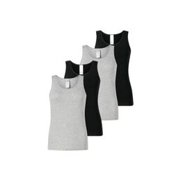 Schiesser Damen Unterhemd "Unterhemd 4er Pack", Gr. L, bunt, Obermaterial: 95% Baumwolle CO. 5% Elasthan EL., Unterhemden