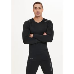 Endurance Herren Funktionsshirt "Power", schwarz, Gr. S, unifarben, 90% Polyester, 10% Elasthan, Shirts, mit luftigen Mesh-Eins&auml;tzen