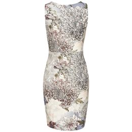 Buffalo Damen Jerseykleid, rosa, Gr. 38, bedruckt, Jersey, Obermaterial: 95% Viskose, 5% Elasthan, Kleider, mit Alloverprint, enges Kleid