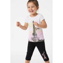 bonprix M&auml;dchen T-Shirt, wei&szlig;, Gr. 164, Obermaterial: 100% Baumwolle. Unterteil: 95% Baumwolle, 5% Elasthan, Shirts, Slim Fit, Kurzarm, aus Baumwolle