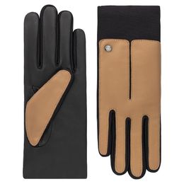 Roeckl Full Finger Gloves 'STOCKHOLM TOUCH' female Brown, Black size 8