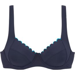Lascana Damen B&uuml;gel-Bikini-Top, marine, Gr&ouml;&szlig;e 42B