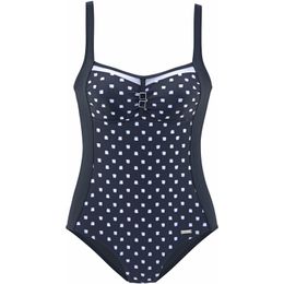 Lascana Damen Badeanzug, marine-wei&szlig;, Gr&ouml;&szlig;e 44E