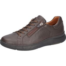 Waldl&auml;ufer Sneaker WALDL&Auml;UFER "HEIKO", Herren, Gr. 10 (44,5), dunkelbraun, Nappaleder, unifarben, Schuhe Sneaker, Freizeitschuh, Halbschuh, Bequemschuh in Komfortweite H (= sehr weit)