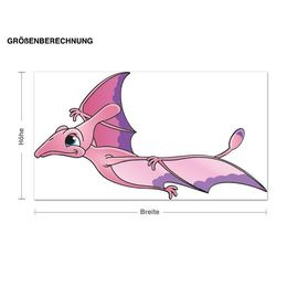 Bilderwelten Wandtattoo Tiere modern selbstklebend Wandaufkleber - Loopy - Dinosaurier Kinderzimmer Baby M&auml;dchen Jungen