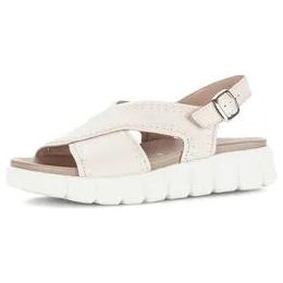 Plateausandaletten Gabor "Plateau Sandale", Damen, Gr. 42,5, creme, Schuhe
