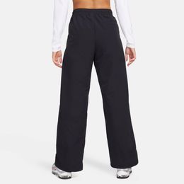 Sporthose Nike Sportswear "W NSW TREND WVN MR PANT", Damen, Gr. XXL, N-Gr, schwarz, wei&szlig;, Obermaterial: 100% Nylon, Hosen Sporthose, wasserabweisendes Material, verstellbare Passform