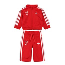 adidas originals Jogginganzug 'FIREBIRD' Jungen Gr&ouml;&szlig;e 86 rot / wei&szlig;