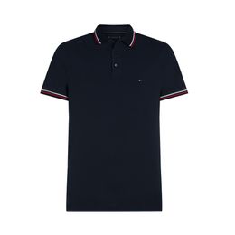 Tommy Hilfiger Poloshirt Herren Gr&ouml;&szlig;e S navy / burgunder / wei&szlig;