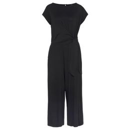 Lascana Damen Culotte-Overall, schwarz, Gr&ouml;&szlig;e 42