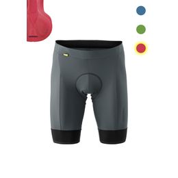 Gonso Herren Fahrradhose "SITIVO M", grau, Gr. S, 65% Polyamid, 35% Elasthan, Hosen, Herren Radhose, Radlerhose mit speziellem Sitzpolster, Tight Fit
