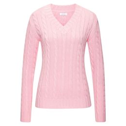 Lascana Damen V-Ausschnitt-Pullover, ros&eacute;, Gr&ouml;&szlig;e 40/42