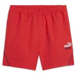 Shorts Puma "FUTURE.Puma.ARCHIVE KING Relaxed Shorts Erwachsene", Damen, Gr. M, Normalgr&ouml;&szlig;en, for all time rot, Obermaterial: 100% Polyester. Taschenfutter: 100% Polyester. Einsatz: 100% Polyester, relaxed fit, Hosen Shorts