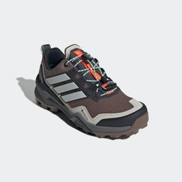 Wanderschuh adidas terrex "TERREX SKYCHASER GORE-TEX", Damen, Gr. 39, grau (earth strata, grau one, semi flash aqua), Synthetik, Textil, Schuhe Wanderschuh, wasserdicht dank Gore-Tex Membrane