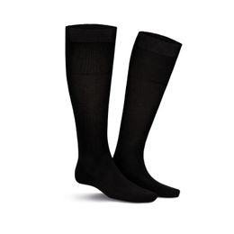 Kunert Herren Kniestr&uuml;mpfe "CLARK", Gr. 47, schwarz, Baumwollmischung, Socken, druckfreier Komfortbund, Cotton-Mix