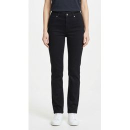 MAC Damen Slim-fit-Jeans "MELANIE", schwarz, Gr. 34, unifarben, Denim/Jeans, Obermaterial: 90% Baumwolle, 8% Polyester, 2% Elasthan, Jeans, mit