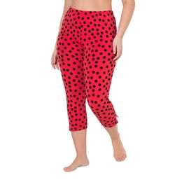 Ulla Popken Hose 'Capri' Damen Gr&ouml;&szlig;e 50/52 fuchsia / schwarz / wei&szlig;