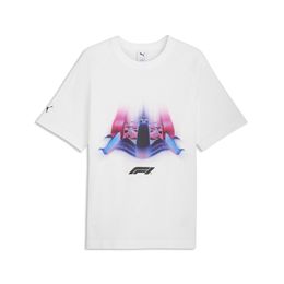 Puma T-Shirt 'F1 ' Herren Gr&ouml;&szlig;e S blau / pink / wei&szlig;