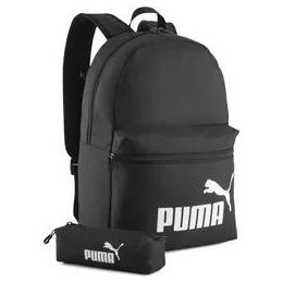 Rucksack Puma "PHASE BACKPACK SET", Puma schwarz, Rucks&auml;cke, Netz, , unifarben, Rucksack, f&uuml;r Alltag und Freizeit, pflegeleicht, sportlicher Look