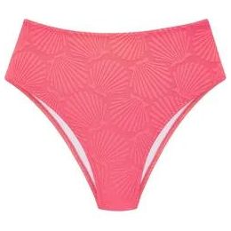 Bikini-Hose s.Oliver "Olivia", Damen, Gr. 42, N-Gr, pink, Obermaterial: 94% Polyester, 6% Elasthan. Futter: 90% Polyester, 10% Elasthan, Strukturmuster, Badehosen Bikini-Hose, Mit Muschelstruktur