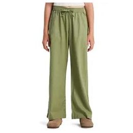 Outdoorhose Roxy "Lekeitio Break", Kinder, Gr. 12(148-156cm), oil gr&uuml;n, Obermaterial: 55% Leinen, 45% Viskose;, Hosen Outdoorhose