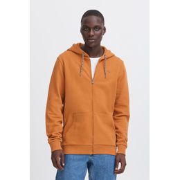 Kapuzensweatjacke Blend "BHLobal", Herren, Gr. XL, glazed ginger, Sweatware, 100% Baumwolle, unifarben, regular fit, Rippb&uuml;ndchen, Sweatjacken, Gem&uuml;tliche Sweatjacke mit Kapuze