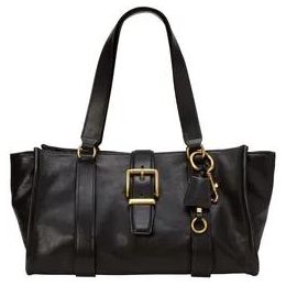 Marc O'Polo Shopper MARC O'POLO "aus hochwertigem Rindleder", Damen, Gr. B/H/T: 22cm x 21cm x 22cm, schwarz, Leder, Taschen Shopper
