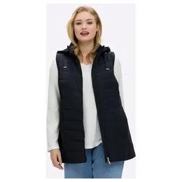 Steppweste sheego, Damen, Gr. 40, tiefblau, 100% Polyester, Wattierung:100% Polyester, unifarben, Westen Steppweste