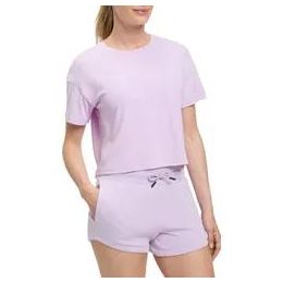 T-Shirt Energetics "DA.-T-SHIRT OZELLA SHORT SLEEVE W", Damen, Gr. XS, lila, Jersey, Obermaterial: 63% Polyester, 33% Viskose, 4% Elasthan, Rundhals, Shirts T-Shirt, sportlicher Stil, Kurzarm, f&uuml;r sportliche Aktivit&auml;ten und Freizeit