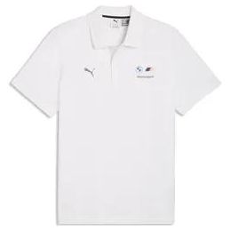 Poloshirt Puma "BMW M MOTORSPORT Essentials Polo Herren", Damen, Gr. L, wei&szlig;, Obermaterial: 100% Baumwolle. Kragen: 96% Baumwolle, 4% Elasthan. Rippe: 4% Elasthan, 96% Baumwolle, regular fit, Shirts