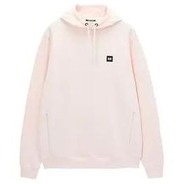 Sweatshirt Weekend Offender "RIBBE BADGE HOODIE Herren", Herren, Gr. M, soft pink, Sweatware, 100% Baumwolle, normal, Rundhals, Sweatshirts Sweatshirt, Pullover Herren, Kapuzensweater, Sweatshirt, Sporthoodie, Sale