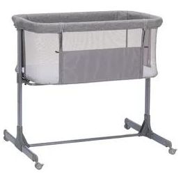 Beistellbett fillikid "ECO", Baby, Gr. B/H/L: 57cm x 84cm, kein H&auml;rtegrad, grau, Metall, Babybetten, inkl. Matratze