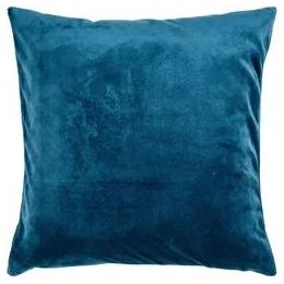 Dekokissen Pad "Smooth", denim blau, unifarben, B:40cm H:2cm L:40cm, Polyester, Dekokissen_Sitzkissen_Kissenh&uuml;llen, Perfekte Farbabstimmung