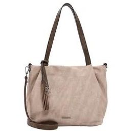 Emily & Noah Shopper EMILY & NOAH "Shopper E&N Elke", Damen, Gr. B/H/T: 39cm x 26cm x 14cm 0, beige (sand kombi 429), Polyurethan, Taschen Shopper