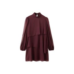 Mango Kleid Damen Gr&ouml;&szlig;e 40 bordeaux Winterkleid
