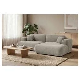 Ecksofa OTTO HOME "VEEVIA L-Form, Schlafsofa, Verl&auml;ssliche Qualit&auml;t, Breite 256cm", taupe, B:256cm H:76cm T:161cm, 100% Polyester, Sofas, Ecksofa, mit Bettkasten, belastbar bis 480kg, inklusive R&uuml;cken- und Zierkissen