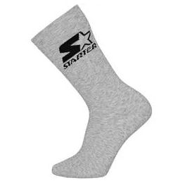 starters Kurzsocken STARTER "Socken STARTER 3pk Crew Socks 3er Pack", Herren, Gr. 43-46, bunt (dunkelblau, wei&szlig;, grau), Obermaterial: 57% Baumwolle CO. 33% Polyester PES. 5% Polyamid PA. 4% Elastodien ED. 1% Elasthan EL., Socken