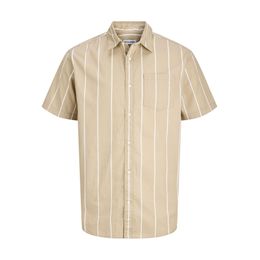 Jack & Jones Jack & Jones Hemd Herren Gr&ouml;&szlig;e M beige / wei&szlig;