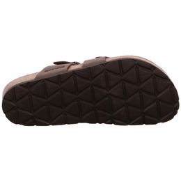 Rohde Damen Zehentrenner "SUNNYS N14", Gr. 41, braun, Lederimitat, unifarben, Schuhe, Pantolette, Sommerschuh, Urlaubsschuh mit vorgeformten Fu&szlig;bett