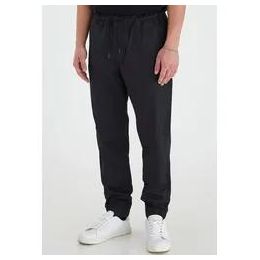 Chinohose Blend "Trousers BHNIMBU pants", Herren, Gr. S, N-Gr, schwarz, Web, Obermaterial: 97% Baumwolle, 3% Elasthan, unifarben, washed, comfort fit normal, Hosen Chinohose, mit Kordelzug und elastischem Bund