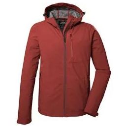 Softshelljacke Killtec "KOS 259 MN SFTSHLL JCKT", Herren, Gr. 3XL, ocker, Oberseite: 100% Polyester;R&uuml;ckseite: 100% Polyester;Futter: 100% Polyester, Jacken Softshelljacke, Wasserabweisende Softshelljacke mit verstellbarer Kapuze