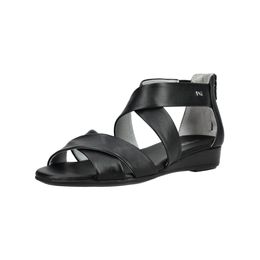 Nero Giardini Damen Riemchensandale "Nero Giardini Sandalen Leder", Gr. 38schwarz, Leder, Schuhe