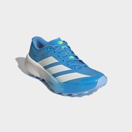 Trailrunningschuh adidas terrex "AGRAVIC 4 TRAIL RUNNING", Damen, Gr. 38,5, blau burst, sanftes wei&szlig;, lime burst, Synthetik, Textil, Schuhe Trailrunningschuh
