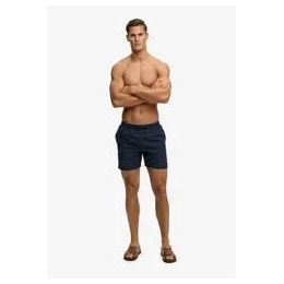 Badeshorts Superdry "ESSENTIAL 16 SWIM SHORT", Herren, Gr. XXL, N-Gr, nautical navy, Web, Polyester, unifarben, Badehosen Badeshorts, Kunstfaser, relaxed fit
