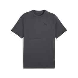 Puma Herren T-Shirt "TECH TEE", grau, Gr. L, unifarben, Jersey, Obermaterial: 100% Baumwolle, Shirts, mit Raglan&auml;rmeln, extra langer &Auml;rmelschnitt,