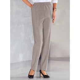 COME ON Damen Schlupfhose, beige, Gr. 22, meliert, unifarben, 53% Polyester, 43% Schurwolle, 4% Elasthan, Hosen