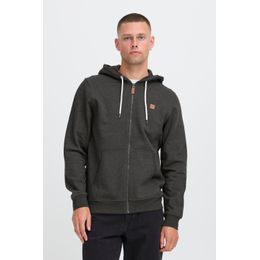 Kapuzensweatjacke Blend "BHPoelle", Herren, Gr. L, charcoal mix, Sweatware, 60% Baumwolle, 40% Polyester, unifarben, normal normal, ohne Ausschnitt, Rippb&uuml;ndchen, Sweatjacken, Gem&uuml;tliche Sweatjacke mit Kapuze